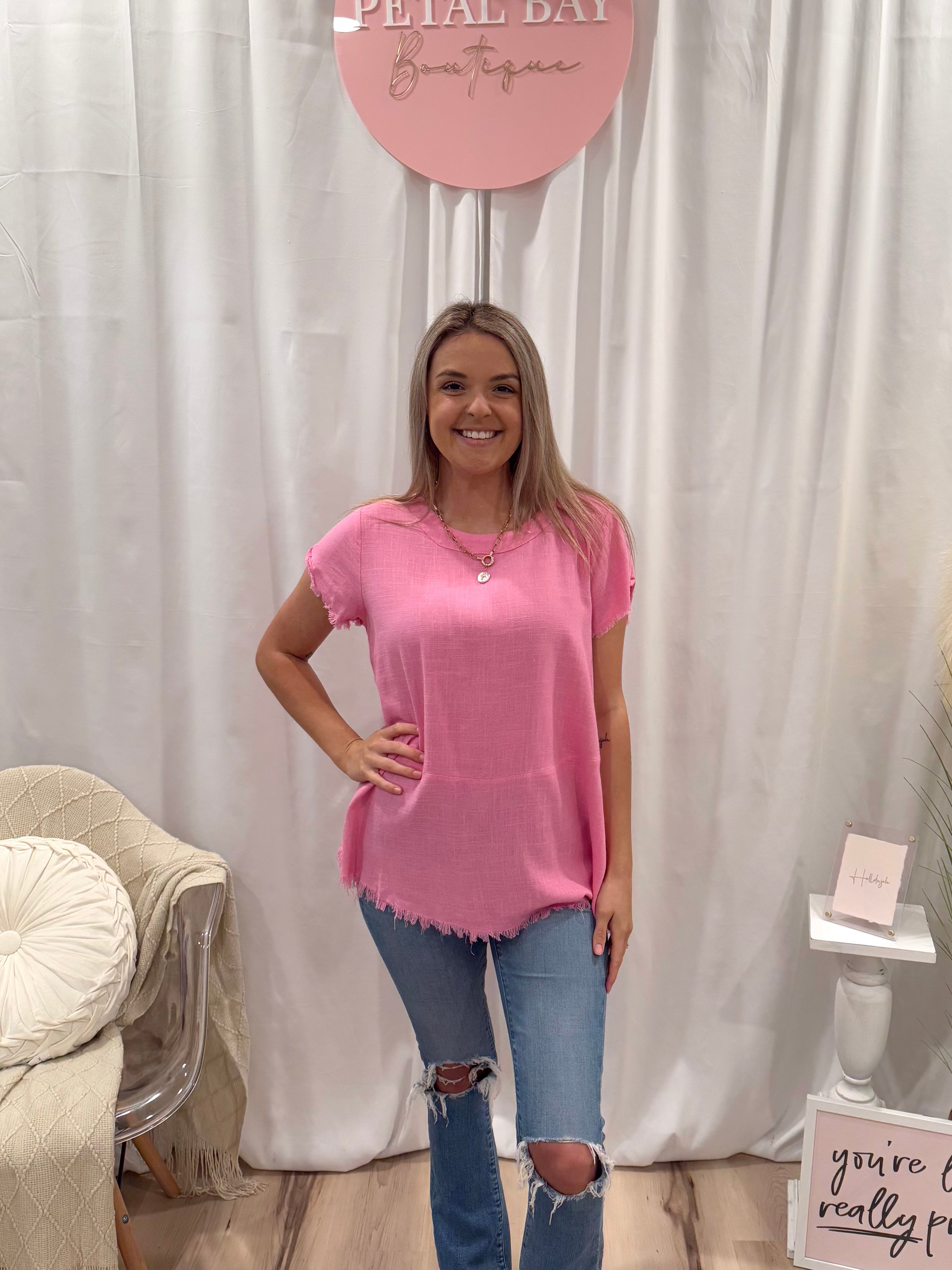 Pretty Pink Top – Petal Bay Boutique