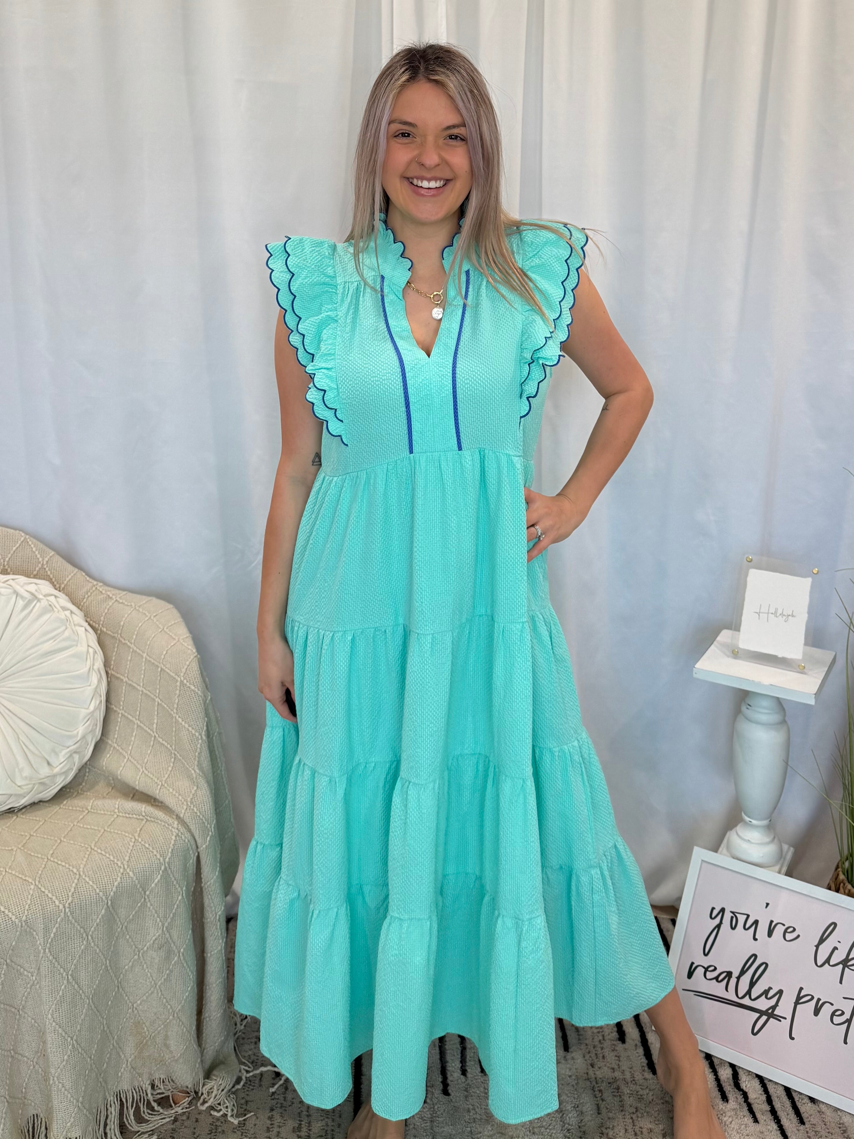 Blue Moscato Dress – Petal Bay Boutique